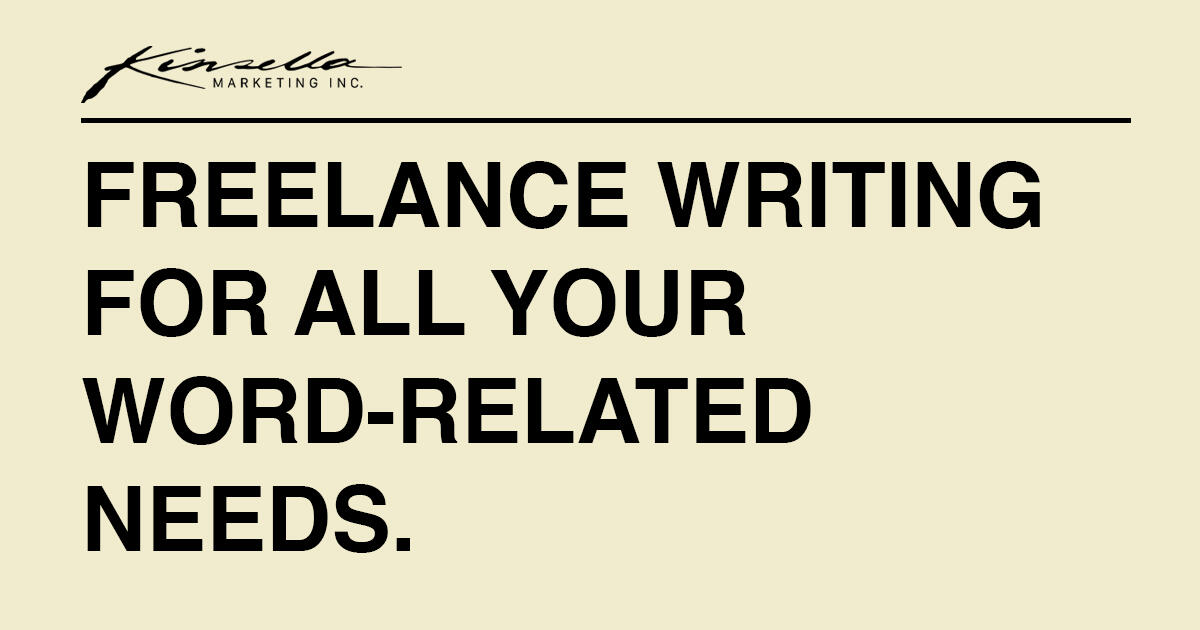 Freelance writing | Alex Kinsella | Kinsella Marketing